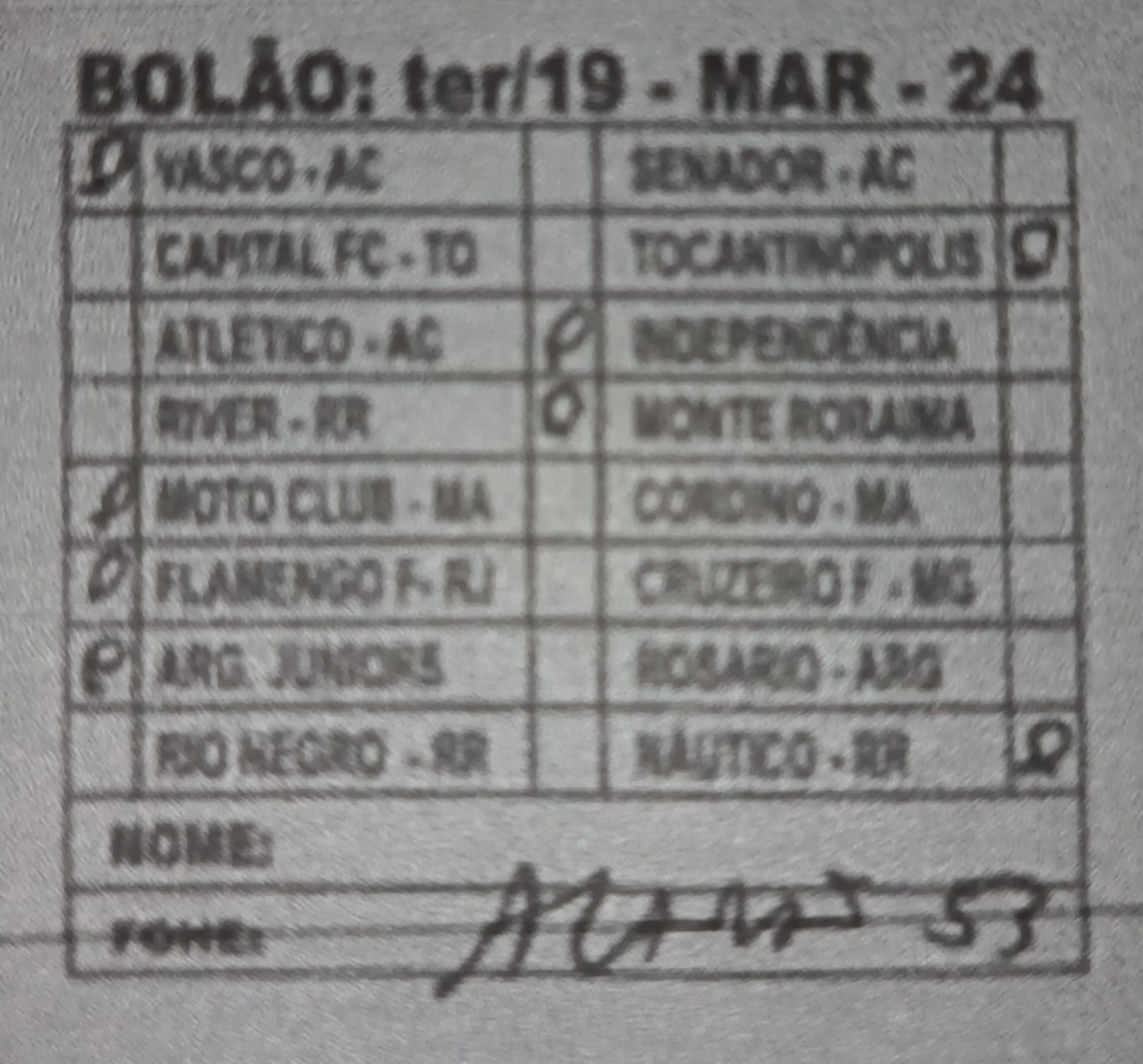 Cartelas Premiadas - Bolões | Palpites Online